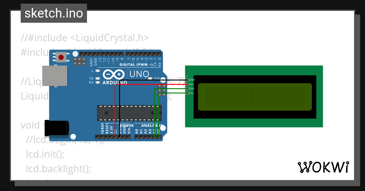 I2c Lcd 예제 Wokwi Esp32 Stm32 Arduino Simulator 8391