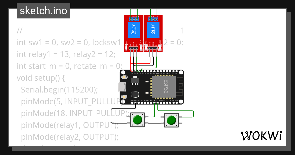 work2 relay - Wokwi ESP32, STM32, Arduino Simulator