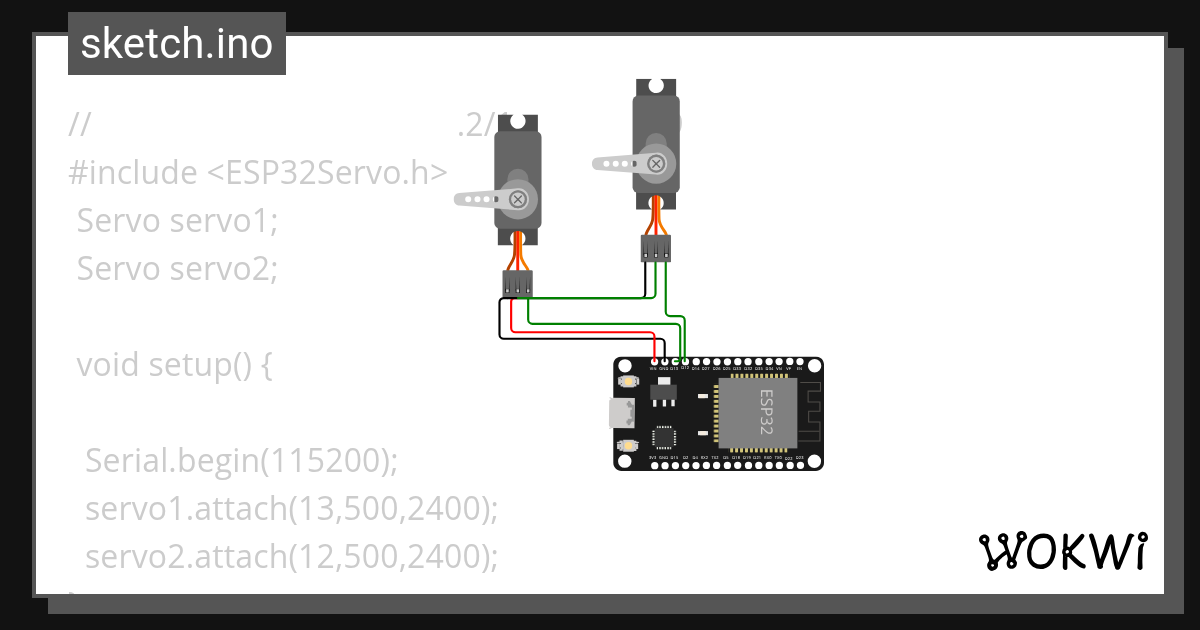 Work2 Servo Wokwi Esp32 Stm32 Arduino Simulator 7428
