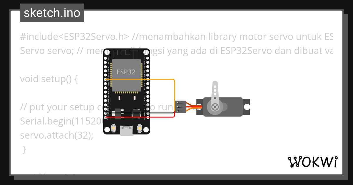 Servo 2 Wokwi Esp32 Stm32 Arduino Simulator 