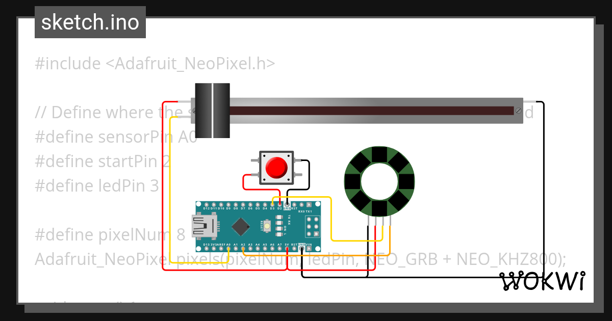 EMG_LedRing - Wokwi ESP32, STM32, Arduino Simulator