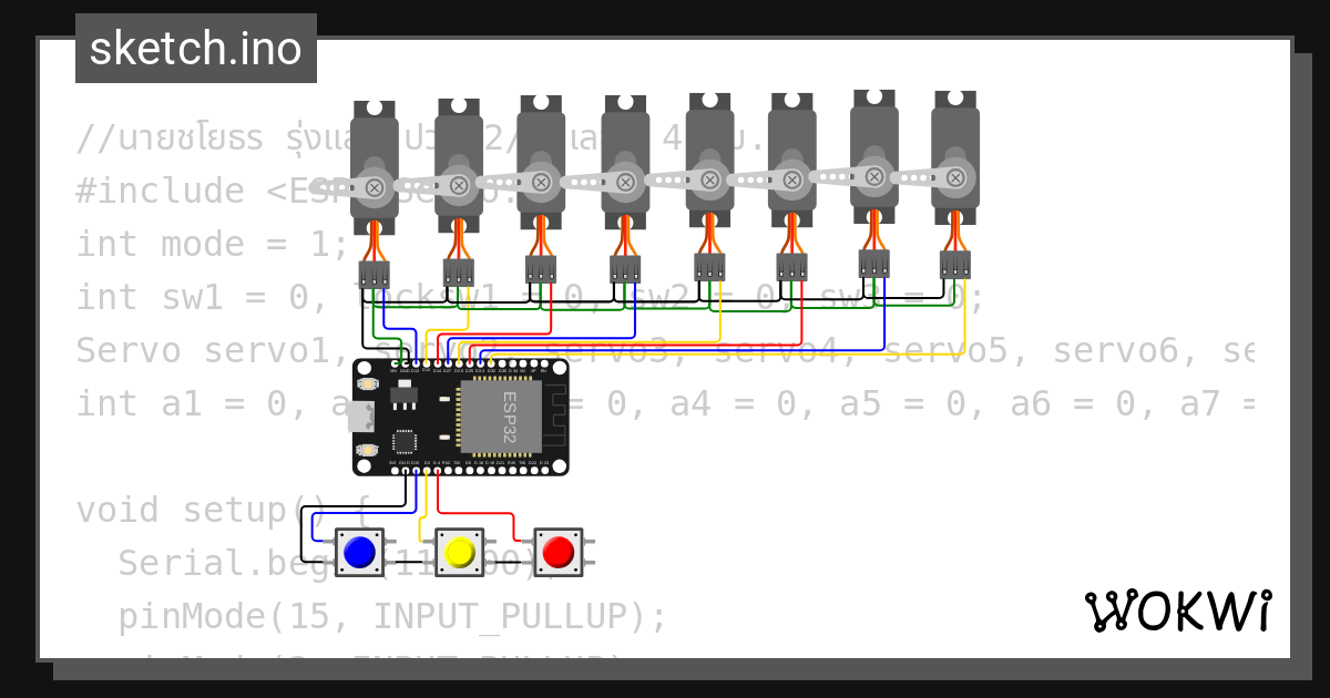 Work3switch Servo Wokwi Esp32 Stm32 Arduino Simulator 3561