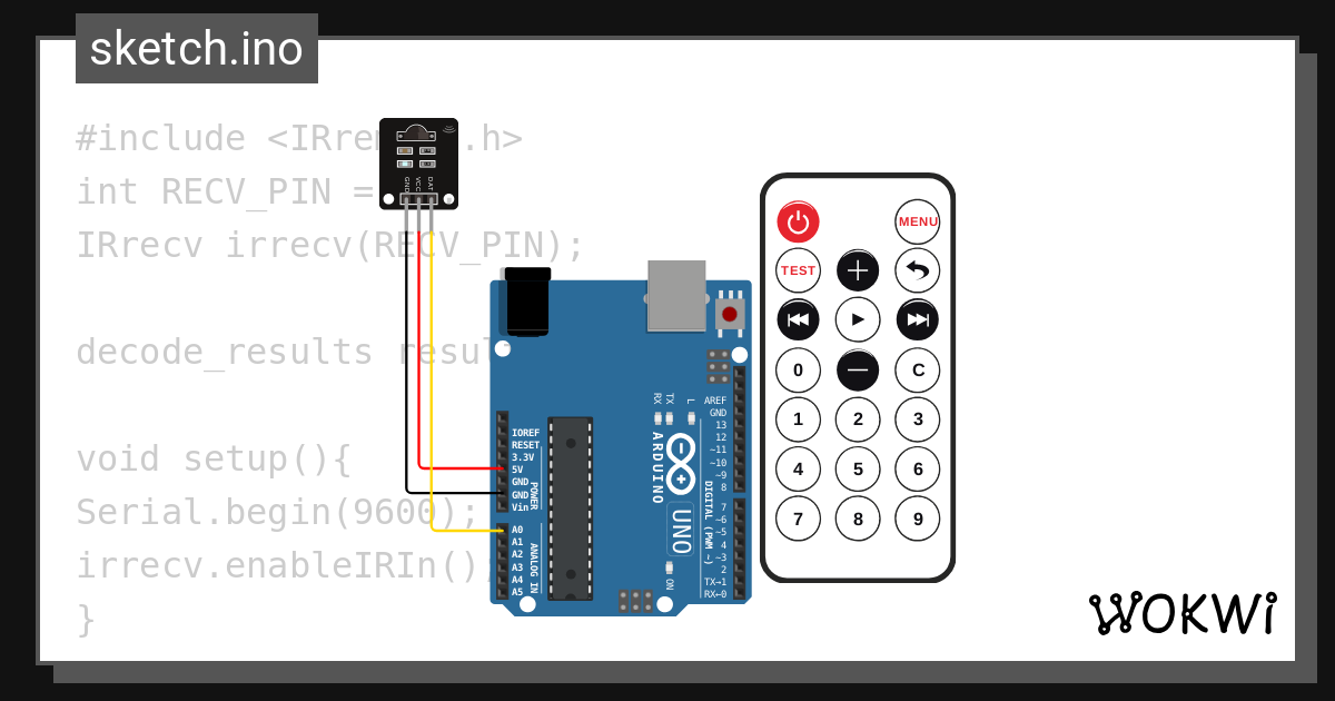 Hex Code For Ir Remote Wokwi Esp32 Stm32 Arduino Simulator 0310