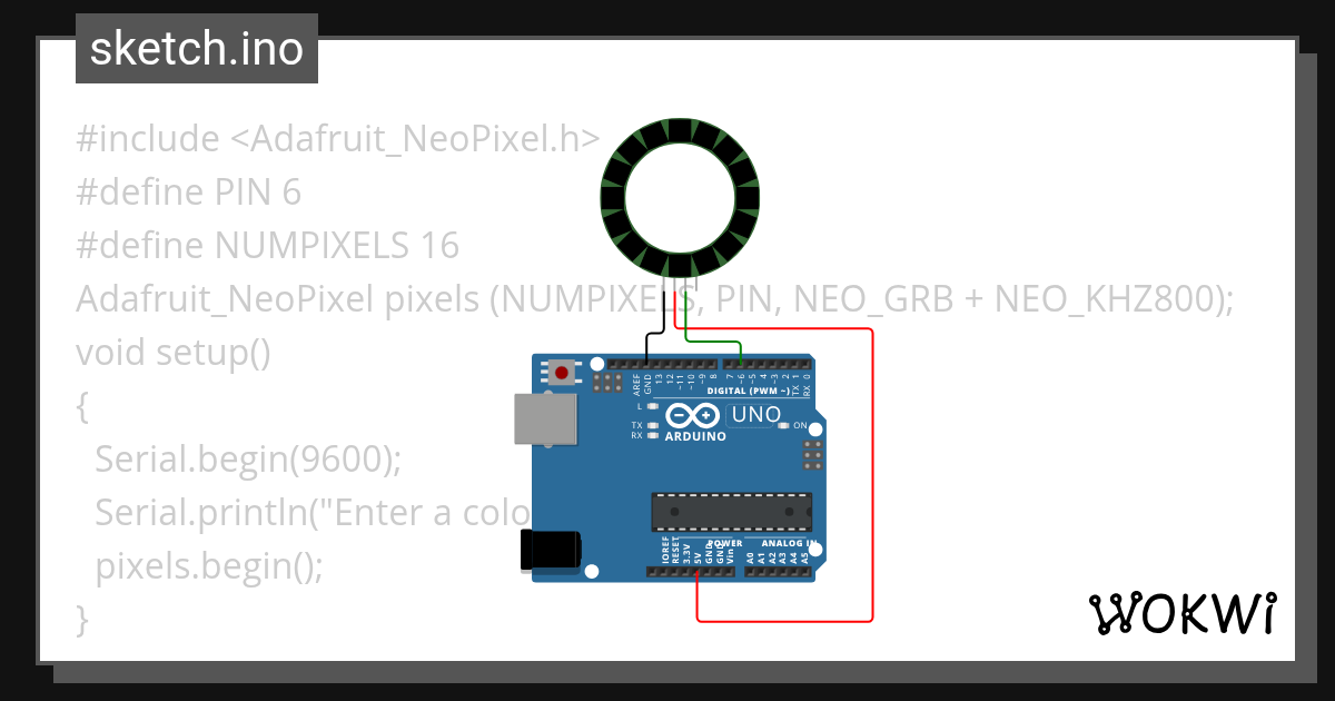 Neopixel Wokwi Esp32 Stm32 Arduino Simulator