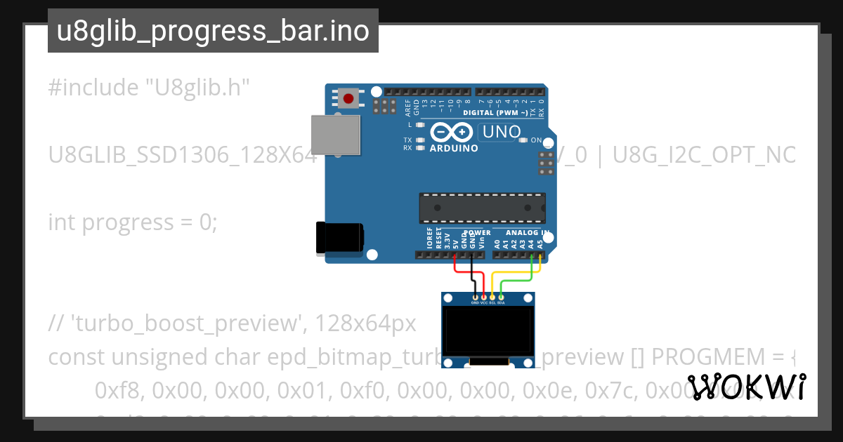 u8glib_progress_bar.ino copy - Wokwi ESP32, STM32, Arduino Simulator
