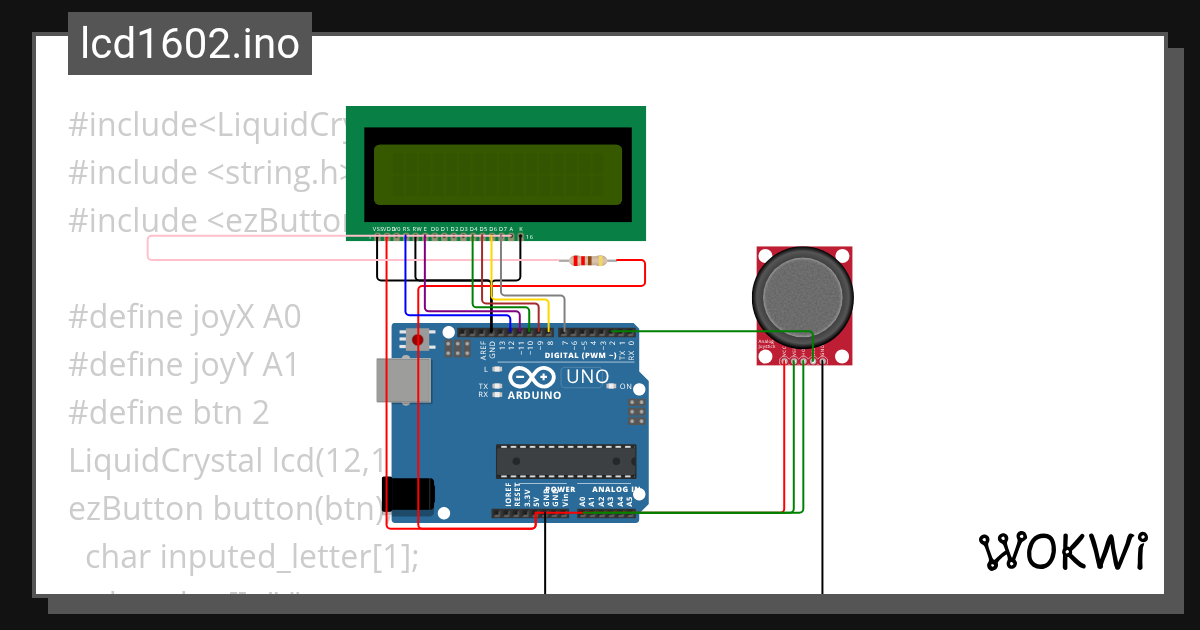 lcd1602.ino copy - Wokwi ESP32, STM32, Arduino Simulator