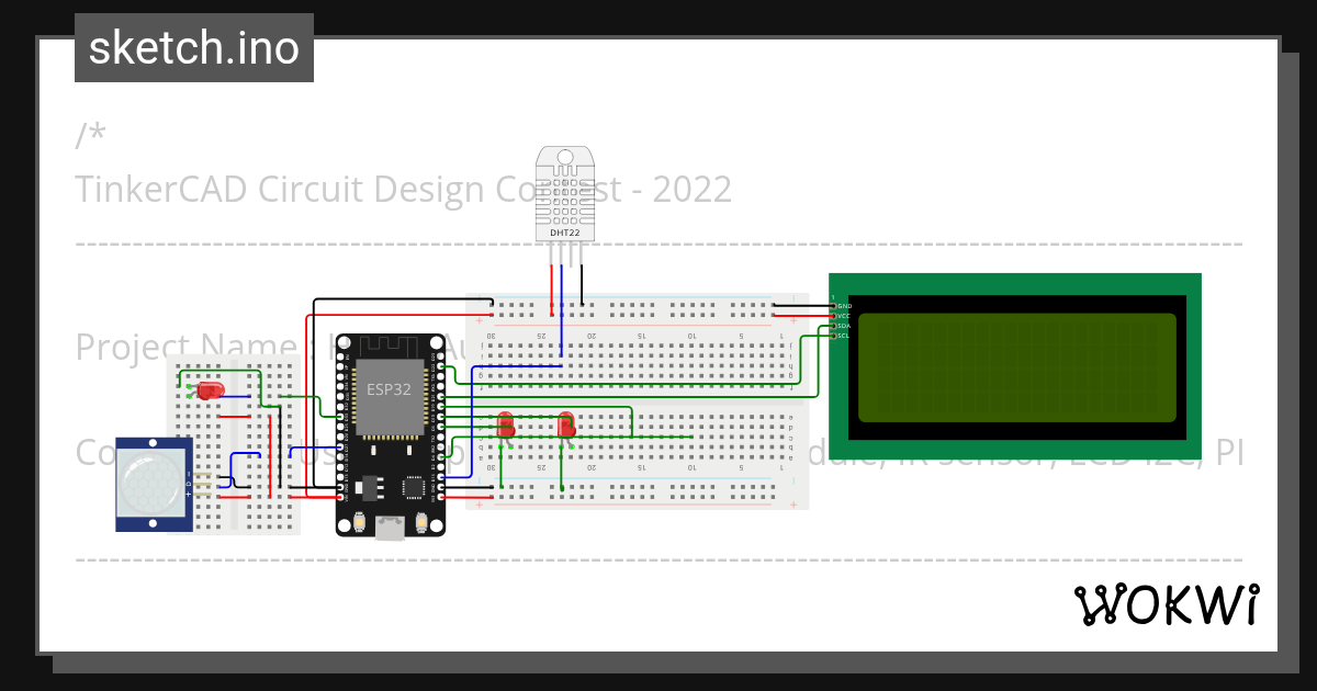 Smart Home - Wokwi ESP32, STM32, Arduino Simulator