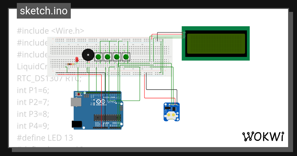 Aurdino Digital Clock copy - Wokwi ESP32, STM32, Arduino Simulator