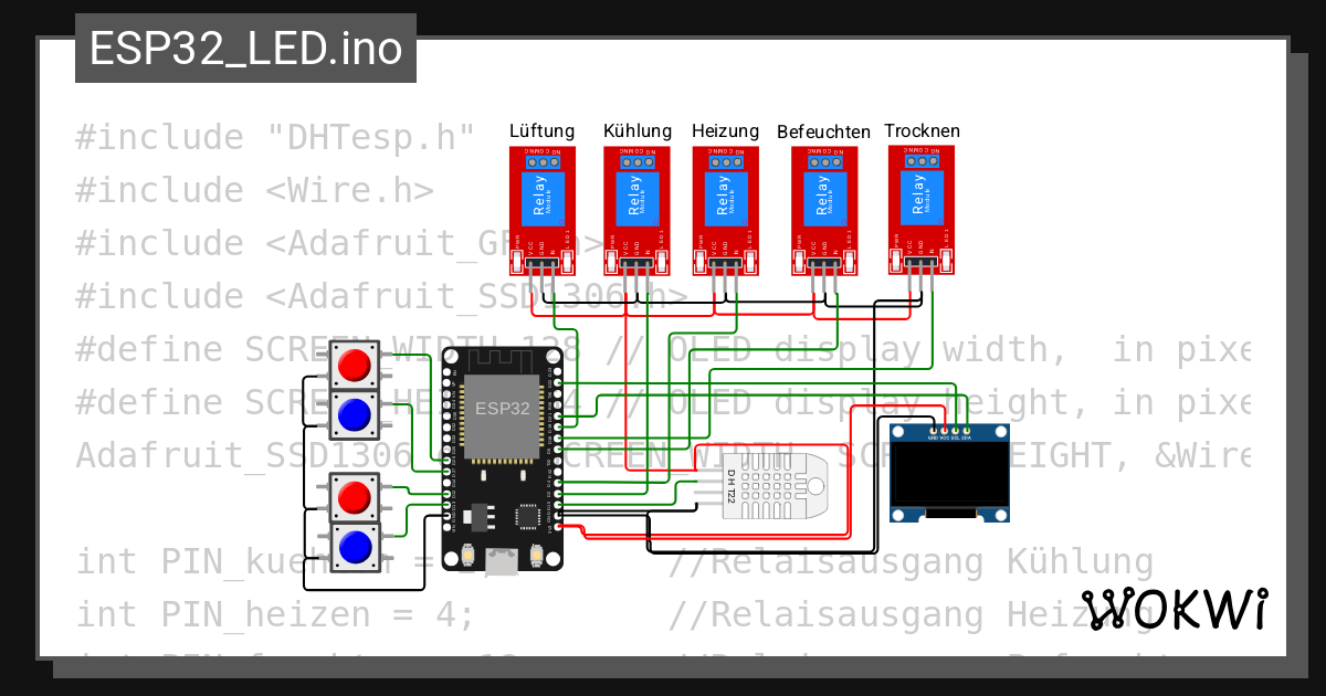 Reifeschrank Fertig Taster Wokwi Esp32 Stm32 Arduino Simulator 8313