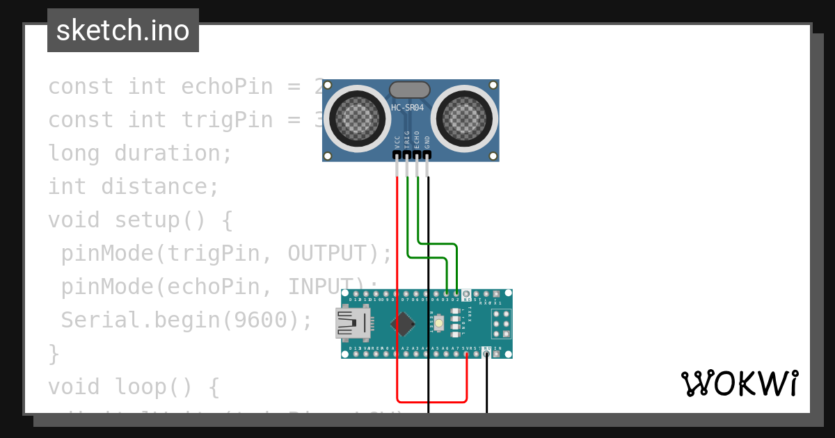 Ultraschallsensor Wokwi Esp32 Stm32 Arduino Simulator