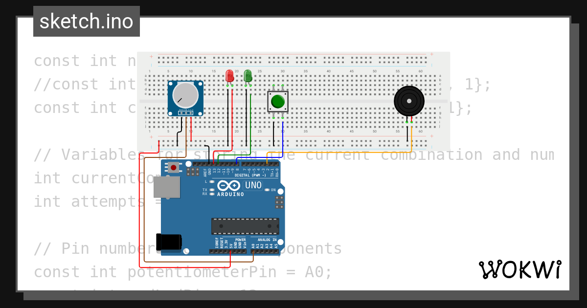 Safe With Pot Led And Buzzer Wokwi Esp32 Stm32 Arduino Simulator 9782