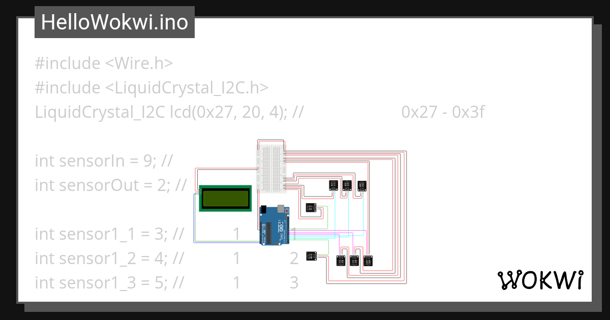 HelloWokwi.ino - Wokwi ESP32, STM32, Arduino Simulator
