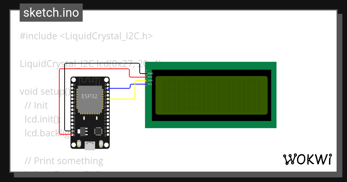 i2c_project - Wokwi ESP32, STM32, Arduino Simulator i2c_project - Wokwi ESP32, STM32, Arduino Simulator