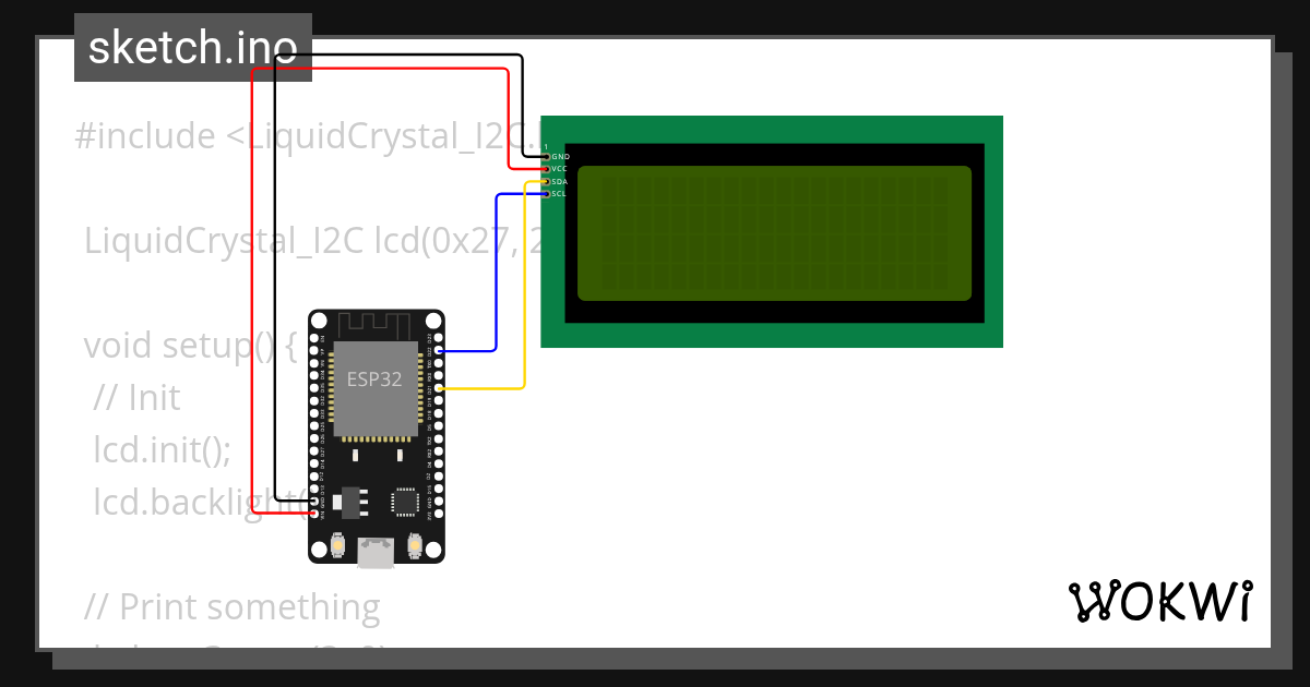 I2C 10.01.66 - Wokwi ESP32, STM32, Arduino Simulator
