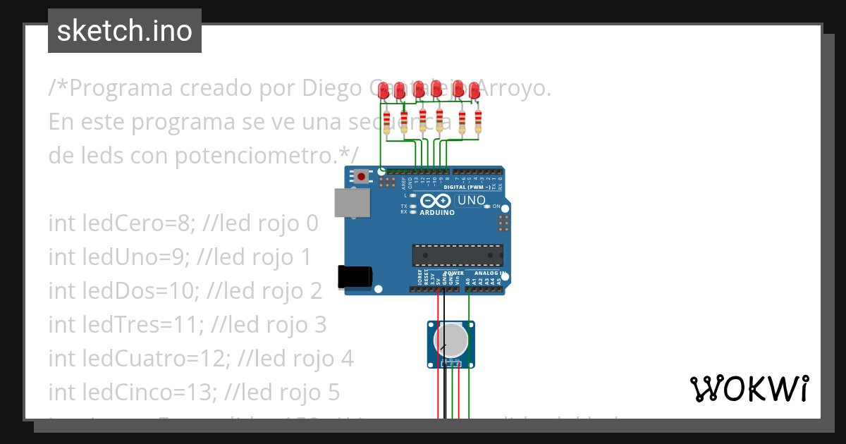 CANTALEJO ARROYO DIEGO SECUENCIA LEDS - Wokwi ESP32, STM32, Arduino Simulator