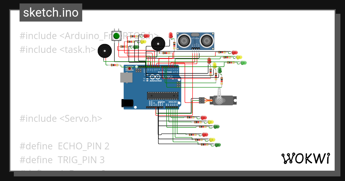 FreeRTOS in arduino3 - Wokwi ESP32, STM32, Arduino Simulator