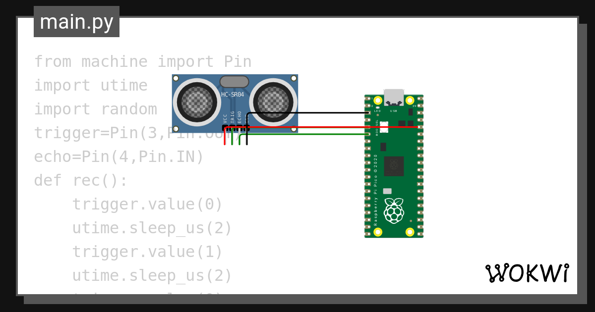 Ultra Sonic Wokwi Esp32 Stm32 Arduino Simulator 3536