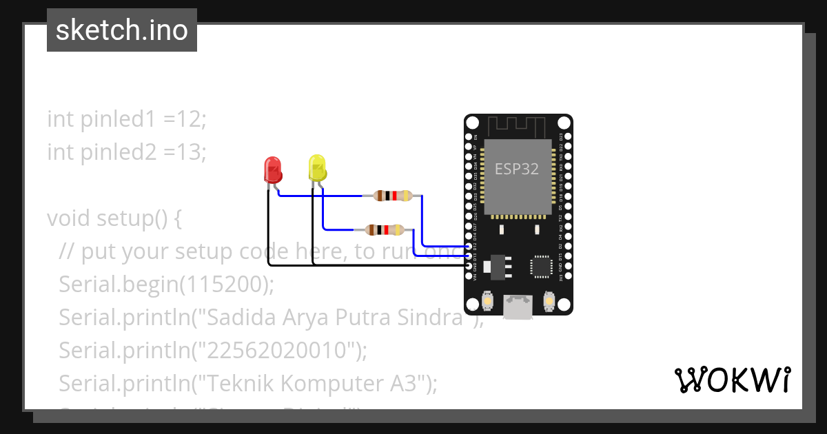 Untitled project - Wokwi ESP32, STM32, Arduino Simulator