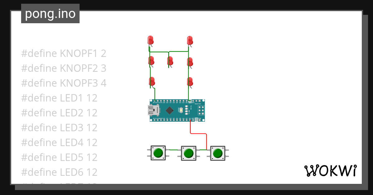 pong.ino copy - Wokwi ESP32, STM32, Arduino Simulator