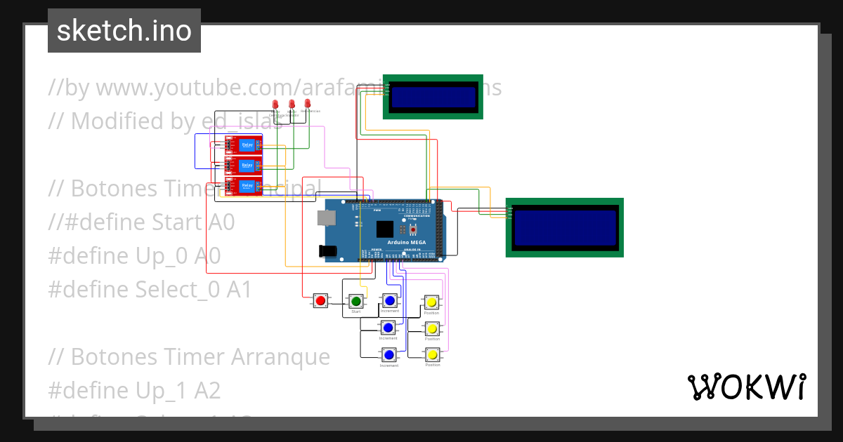 CountDown Timer - Wokwi ESP32, STM32, Arduino Simulator