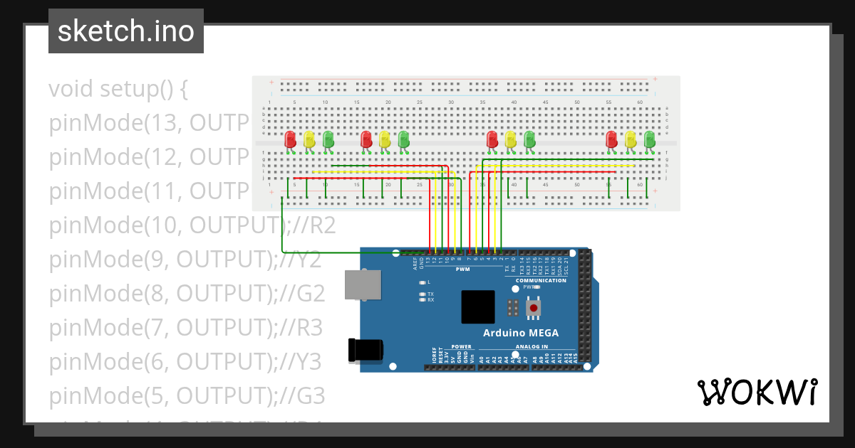 EXP 1: Dyy rgb signal - Wokwi ESP32, STM32, Arduino Simulator