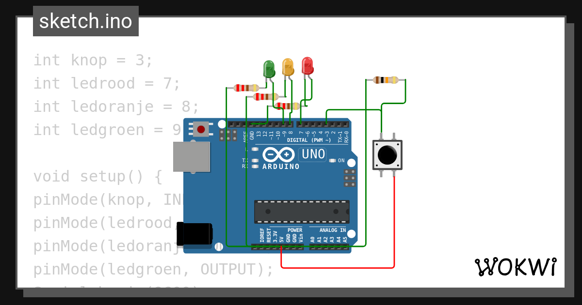 Stoplicht Met Tekst Wokwi Esp32 Stm32 Arduino Simulator 5504