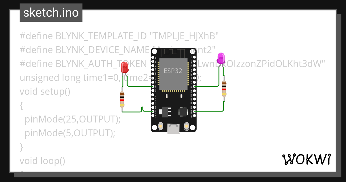 Assignment 2 - Wokwi ESP32, STM32, Arduino Simulator