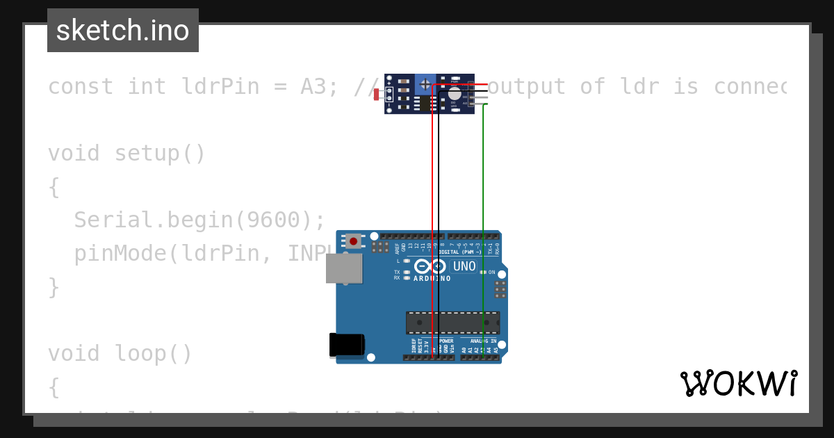 LDR sensor - Wokwi ESP32, STM32, Arduino Simulator LDR sensor - Wokwi ESP32, STM32, Arduino Simulator