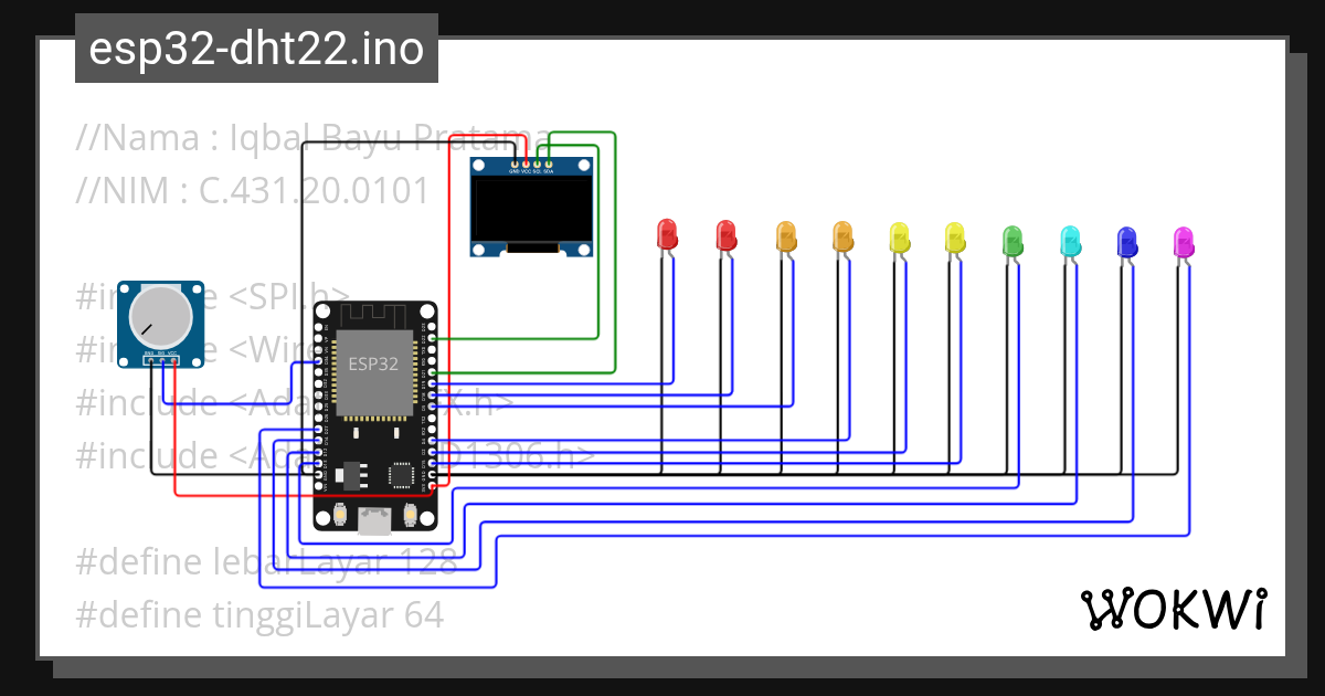 UAS Sistem Mikrokontoller A Sore copy - Wokwi ESP32, STM32, Arduino Simulator