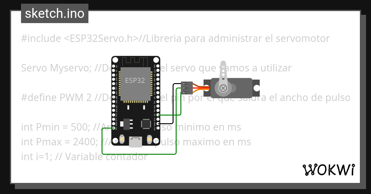 P8 Actuadores Wokwi Esp32 Stm32 Arduino Simulator 