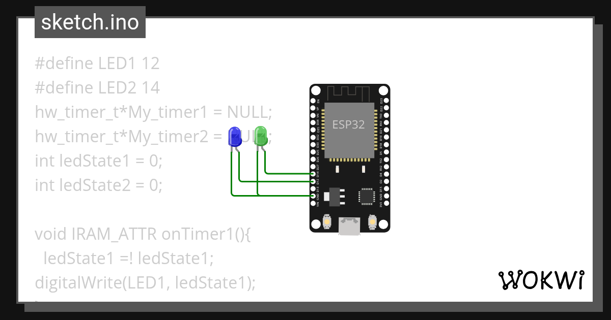 Wokwi - Online ESP32, STM32, Arduino Simulator