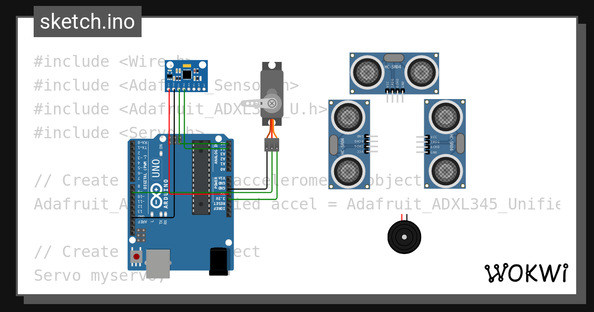 Servo Dependent On Gyroscope Wokwi Esp32 Stm32 Arduino Simulator