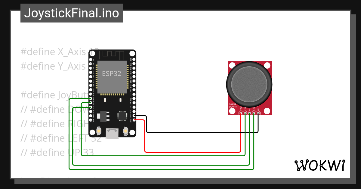Joystick Final Project Wokwi Esp32 Stm32 Arduino Simulator