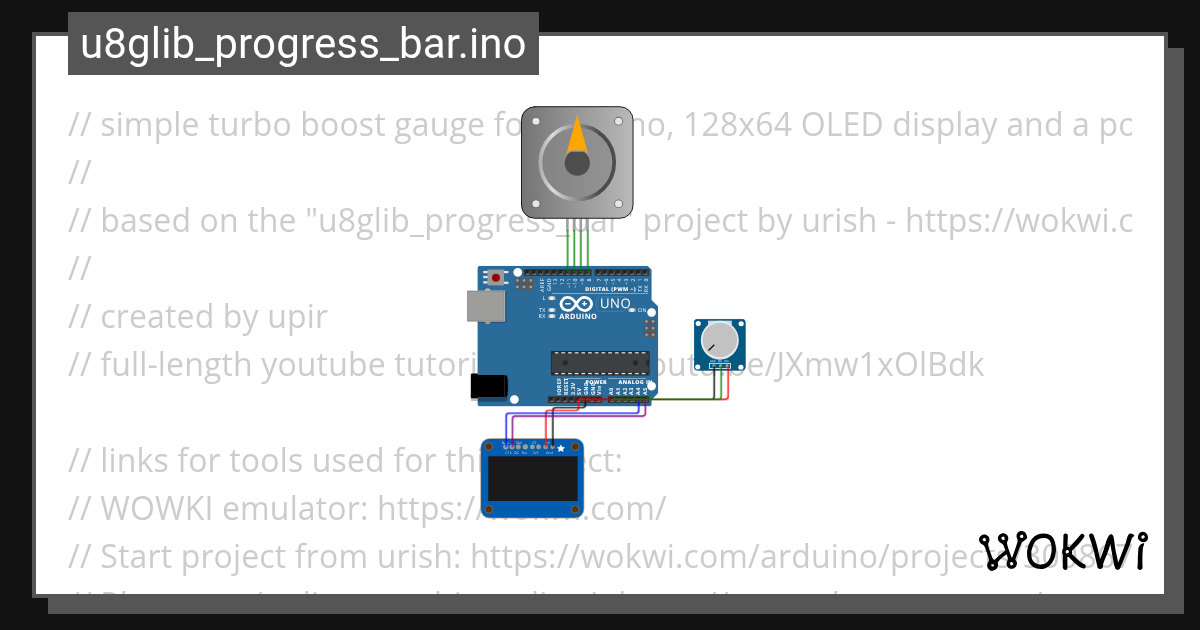 u8glib_progress_bar_upir.ino - Wokwi ESP32, STM32, Arduino Simulator