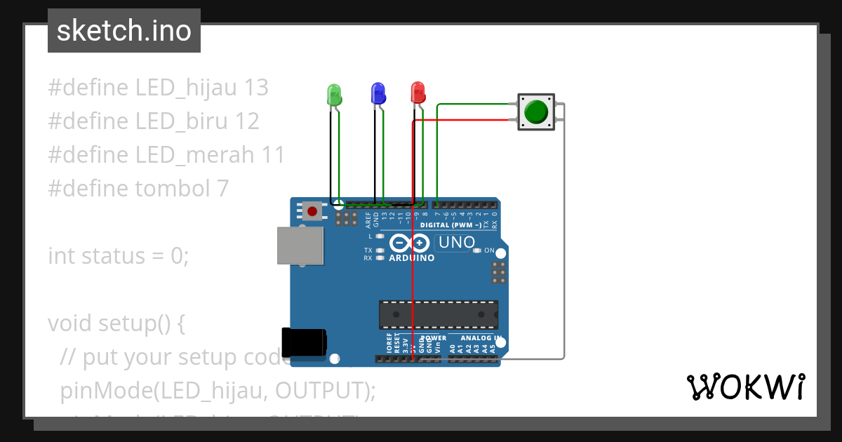 project ke 2 - Wokwi ESP32, STM32, Arduino Simulator