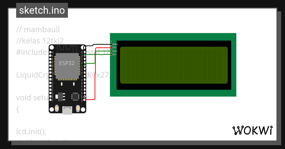lcd 20x4 copy - Wokwi ESP32, STM32, Arduino Simulator lcd 20x4 copy - Wokwi ESP32, STM32, Arduino Simulator