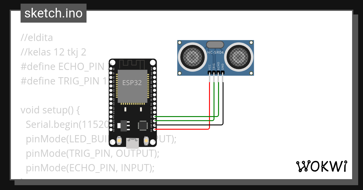 sensor jarak(ultrasonic) copy - Wokwi ESP32, STM32, Arduino Simulator