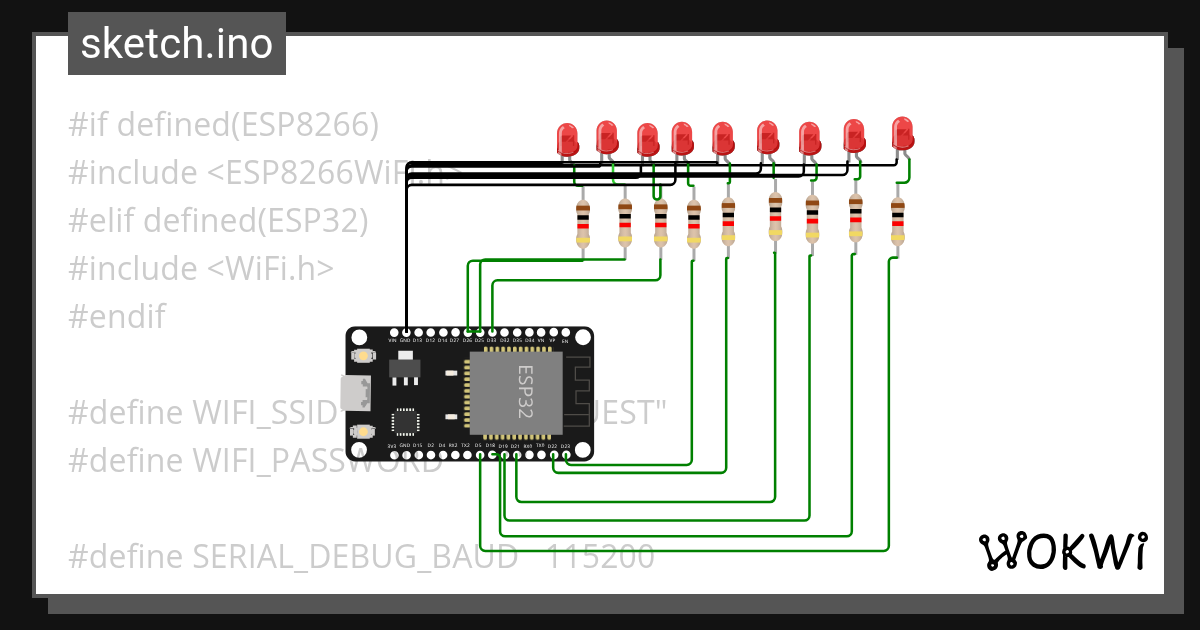 challange 10 - Wokwi ESP32, STM32, Arduino Simulator