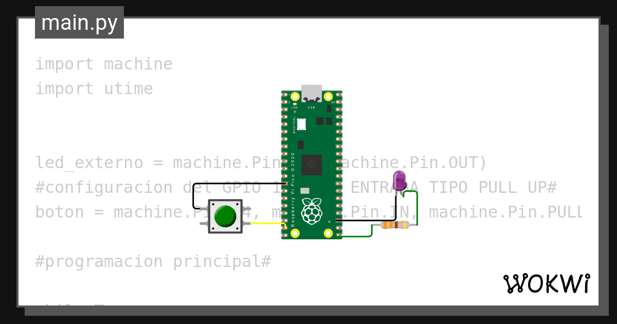 Led Externo Wokwi Esp32 Stm32 Arduino Simulator