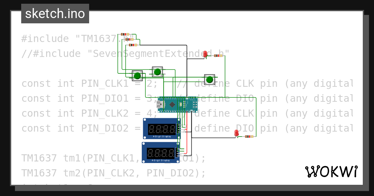 Chess Clock Wokwi Esp32 Stm32 Arduino Simulator