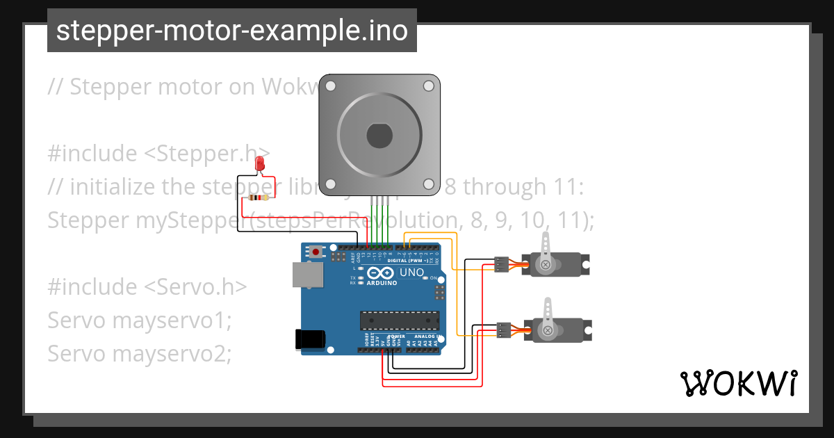 Stepper Motor O Copy Wokwi Esp32 Stm32 Arduino Simulator 7809