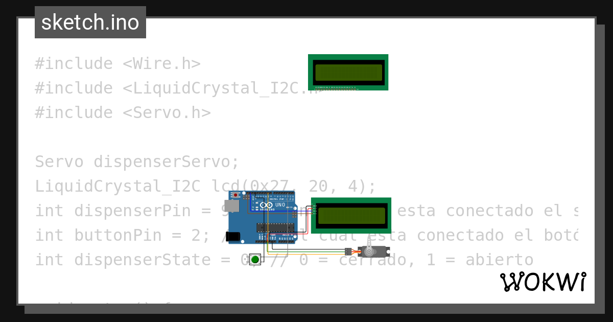 Dispensador Wokwi Esp32 Stm32 Arduino Simulator 5947