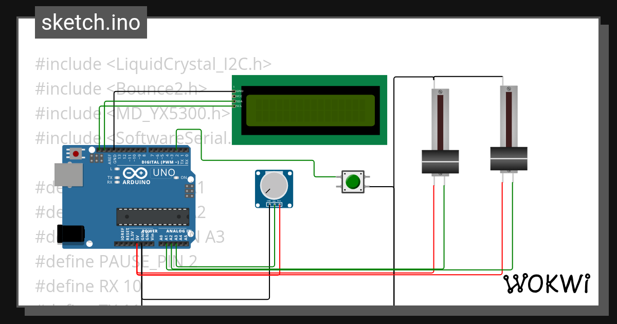 MP3 Player V2 - Wokwi ESP32, STM32, Arduino Simulator