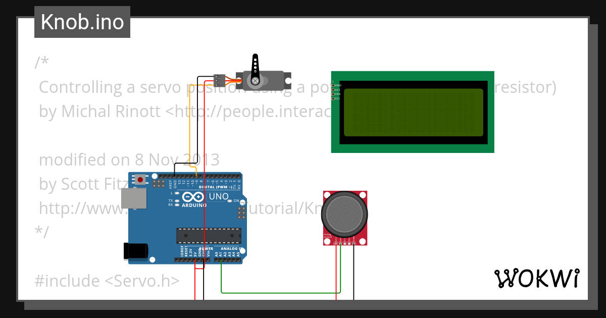 Knob.ino - Wokwi ESP32, STM32, Arduino Simulator