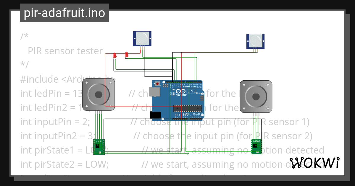 CHRIS PIR PROJECT copy - Wokwi ESP32, STM32, Arduino Simulator