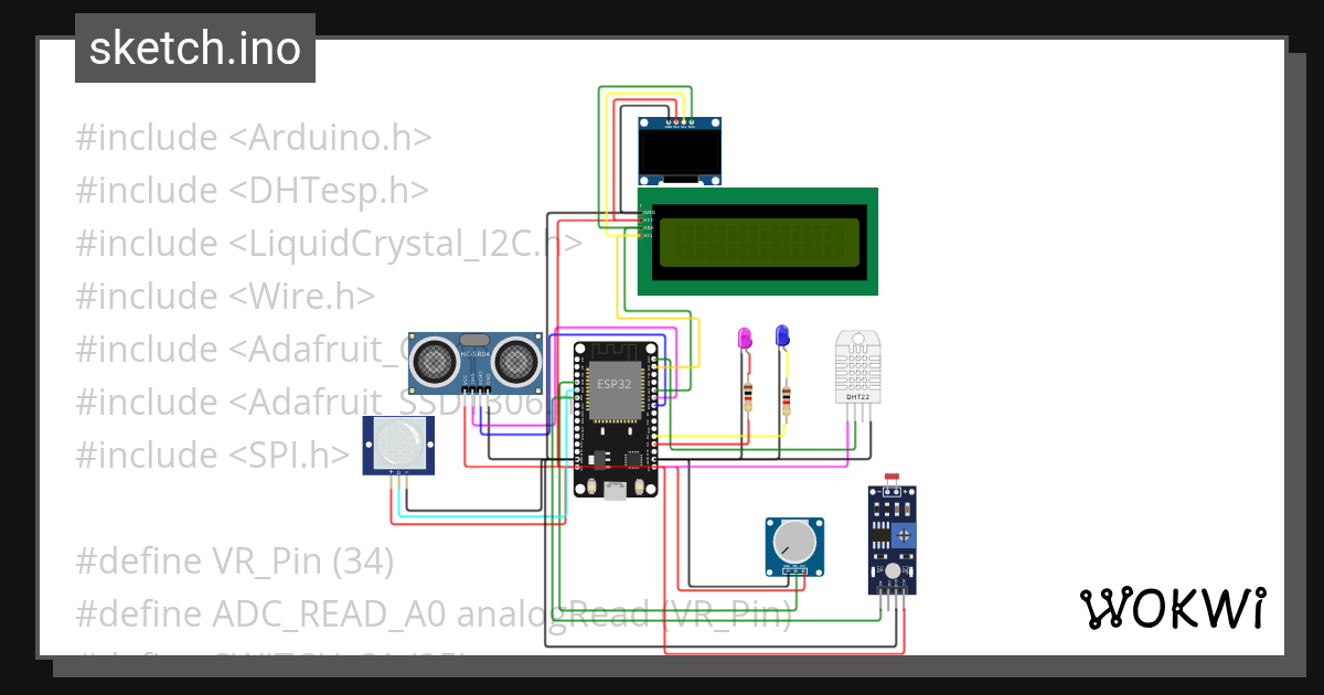 EX11_controltaskdisplayl2&ULSonic - Wokwi ESP32, STM32, Arduino Simulator