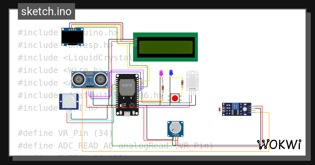 Ex11controltaskdisplayl2andulsonic Wokwi Arduino And Esp32 Simulator 6098