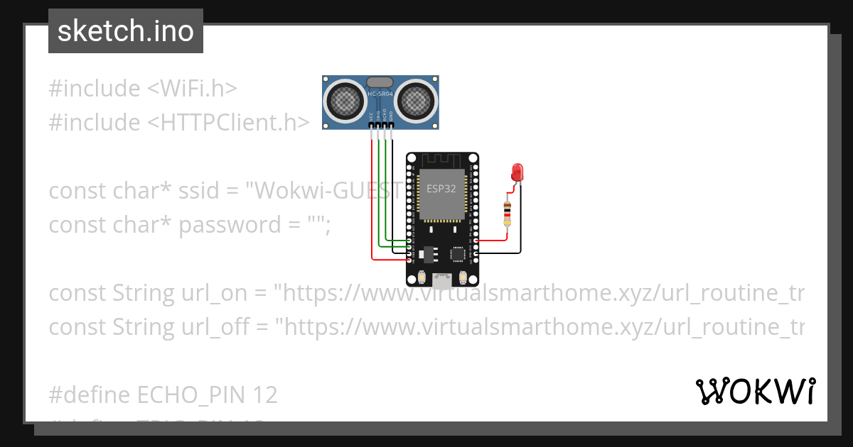 esp32-ultrasonic-presence-sensor - Wokwi ESP32, STM32, Arduino Simulator