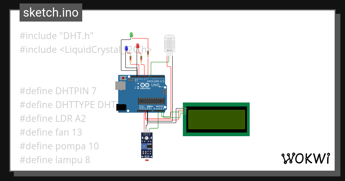Tugas 3 Lux Wokwi Esp32 Stm32 Arduino Simulator 5646