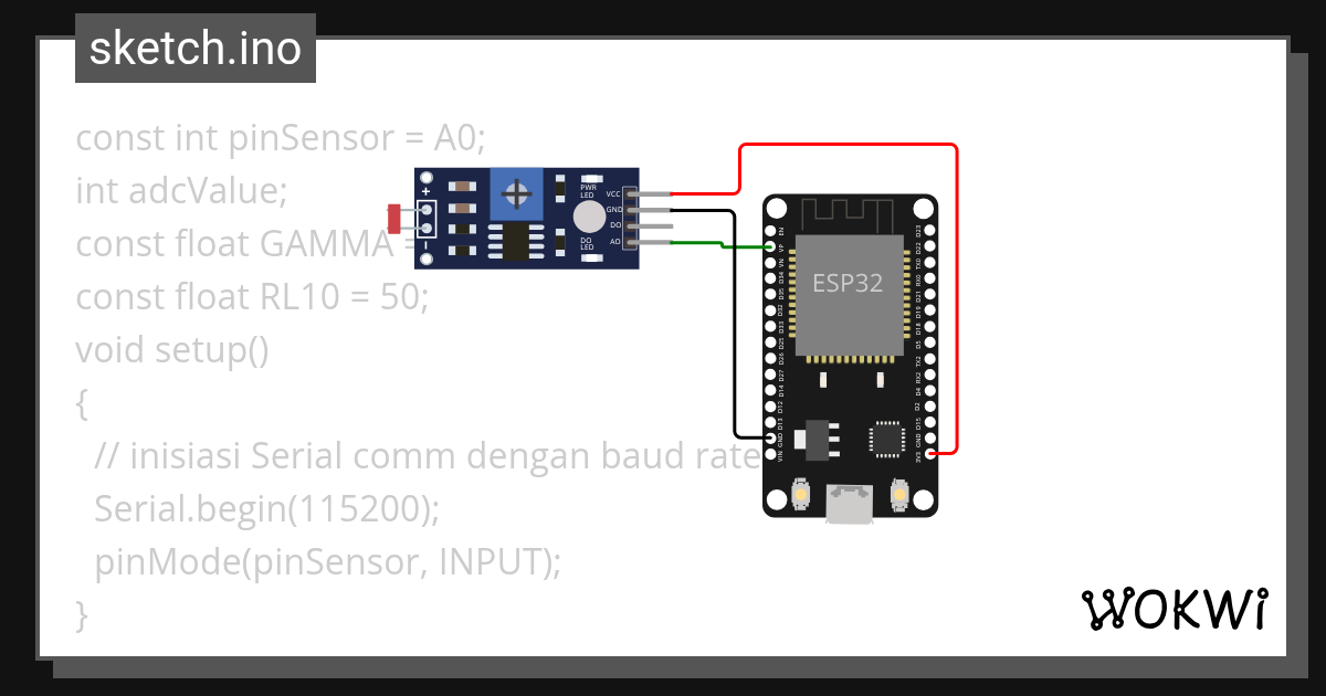 tantangan_LDR_esp - Wokwi ESP32, STM32, Arduino Simulator